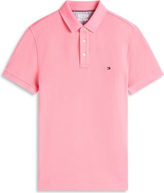 Tommy Hilfiger Slim Fit Poloshirt 1985 mit Stretch und Flag-Stickerei, Slim Fit in