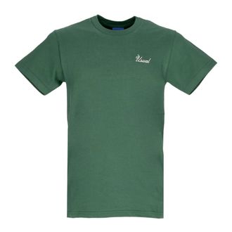 Usual Homme, Tops, Vert, Taille: S T-shirt Vert Bouteille Signature à Col Rond