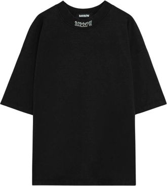 Barrow Barrow, unisex, Tops, Noir, Taille: M T-Shirt en jersey