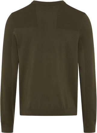 HUGO BOSS Strickpullover KN Momentum-X CN Rundhalsausschnitt, Regular Fit, kontrast HD-Logo