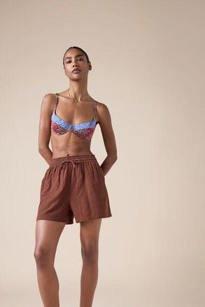 Calzedonia Baumwollshorts Braun