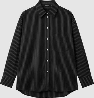 Jeanne Vouland Chemise Pauli Ray&eacute;e Noire