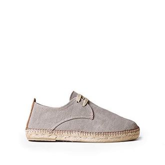Toni Pons Espadrille &agrave; Lacets pour Hommes en Tissu de Coton - Dixon - Pierre, 40 EU