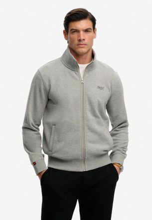 Superdry Sweatshirt ESSENTIAL LOGO TRACK TOP mit Rei&szlig;verschluss, aus Baumwolle und Polyester, Loose Fit