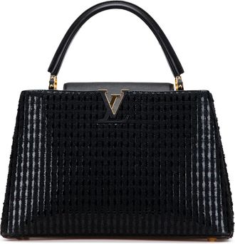 Louis Vuitton Hobo Bags - Tweed Capucines MM - Gr. unisize - in Schwarz - für Damen