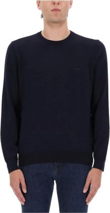 HUGO BOSS Homme, Pulls, Bleu, Taille: M Pull ras du cou
