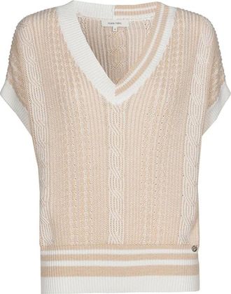 Marie M&eacute;ro Femme, Pulls, Beige, Taille: 46 FR V-neck Tricots