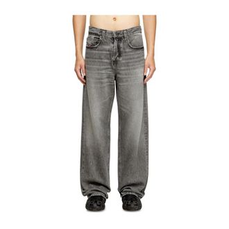 Diesel 2001 D-Macro Wide Jeans - - Jeans - Herren - Grau - W30 L32