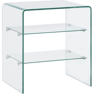 vidaXL Vidaxl - Table basse 50x40x56 cm Verre tremp&eacute;