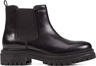 Geox Femme D Iridea B Bottines, Black, 35 EU