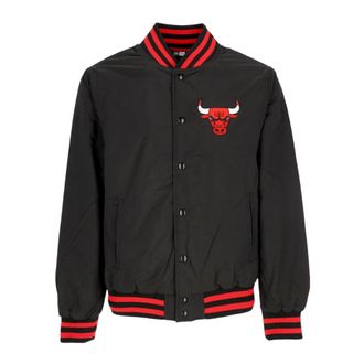 New Era Chicago Bulls Bomberjacke Schwarz/Rot - - Jackets - Herren - Schwarzk - 2XL