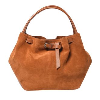 Baldinini Femme, Sacs, Brun, Taille: ONE Size Suede Bucket Bag