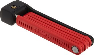 ABUS Faltschloss Bordo Lite 6055K SH mit Halterung - Extra-leichtes Fahrradschloss aus Spezialstahl - ABUS-Sicherheitslevel 7 - 85 cm - Rot