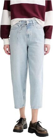 Marc O'Polo Jean Stine Relaxed Barrel Cropped - Femme - Jeans - Bleu - Taille: W29 L30