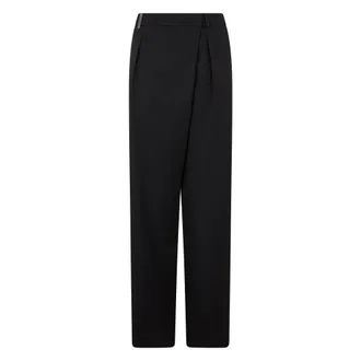 PESERICO Damen, Hosen, Schwarzk, LGr&ouml;&szlig;e