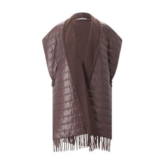Herno Leichter Poncho - - Jackets - Damen - Braun - L