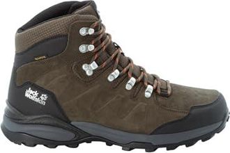 Jack Wolfskin Homme REFUGIO TEXAPORE MID M Chaussure de Trail, Khaki / Phantom, 43 EU