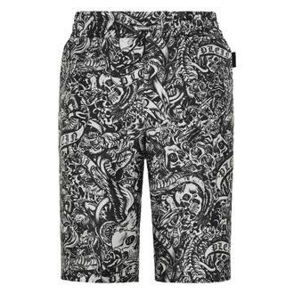 Philipp Plein Homme, Shorts, Noir, Taille: 2XL Silk Cool Kid Shorts Tattoo