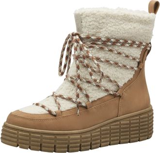 Tamaris Damen Warmfutter Stiefel Vegan; CAMEL COMBINED, EU 41