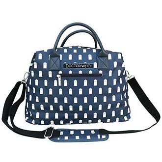 Doctor Who Sac pour ordinateur portable TARDIS - Sacoche &agrave; bandouli&egrave;re unisexe, produit officiel BBC par LOVARZI