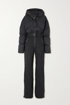 Cordova Sommet Wattierter Skianzug Mit Kapuze Und Gürtel - Schwarz
