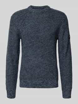 Jack & Jones Strickpullover mit gerippten Abschl&uuml;ssen Modell LINK