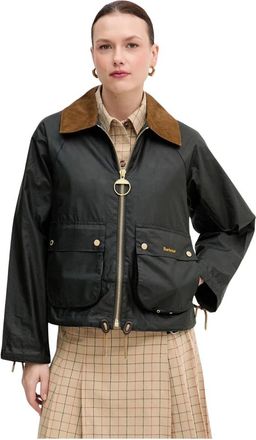 Barbour Femme, Vestes, Vert, Taille: 46 FR Veste en velours c&ocirc;tel&eacute;