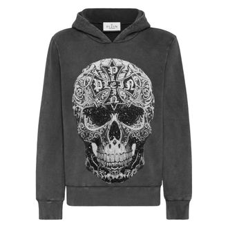 Philipp Plein Homme, Sweatshirts et sweats &agrave; capuche, Noir, Taille: XL Sweat &agrave; capuche SweaT-shirt Skull