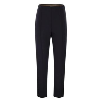 Max Mara Femme, Pantalons, Bleu, Taille: 40 FR Mxppergola Pantalon