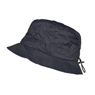 Toutacoo Bob de Pluie, Chapeau de Pluie Ajustable Aspect Nylon (12-Polaire Bleu, M-L)