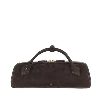 Alaia Suede leather Le Teckel clutch Woman One Size