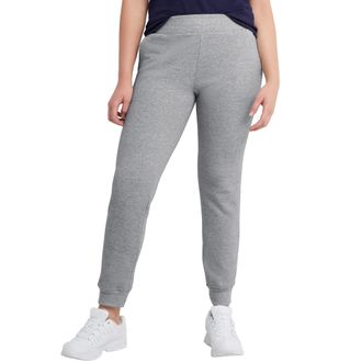 Hanes Damen EcoSmart Joggers, Midweight Cotton-Blend Fleece Sweatpants for Women Trainingshose, Leichter Stahl, Gro&szlig;
