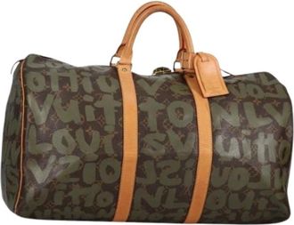 Louis Vuitton unisex, Pre-owned, Vert, Taille: ONE Size Sac Week-end Pre-owned