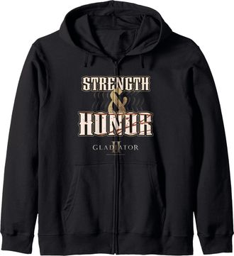Gladiator 2 Strength & Honor Iconic Big Chest Text Logo Kapuzenjacke
