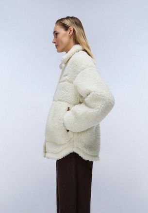 Napapijri Fleecejacke T-SAMA W BEIGE DIMITY f&uuml;r sportliche Looks, als leichte Zwischenschicht, an k&uuml;hleren Tagen