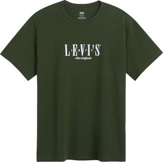Levi's SS Relaxed FIT Tee T-Shirt, Serif Logo Kombu GRE, XS Hommes
