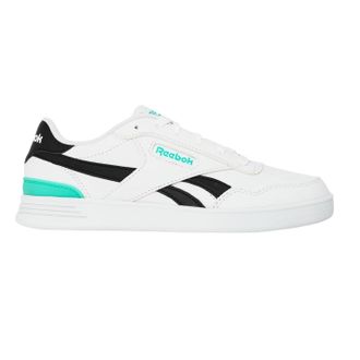 Reebok Court Advance Logo Sneaker f&uuml;r Herren, Flach (Wei&szlig;/Schwarz/Petrol)