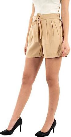 Only ONLARIS Life HW PB Belt Shorts PNT, Nomad, L Femme