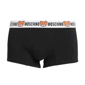 Moschino Homme, Sous-vêtements, Noir, Taille: XL Ensemble de boxers motif ours