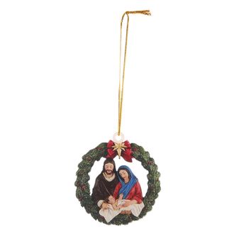 Cabilock Geburt Jesu Anh&auml;nger Christbaumschmuck Kranz Design Weihnachtsbaum h&auml;ngende Dekoration Jesus-Anh&auml;nger Girlande Weihnachtsdekorationen Weihnachtsbaumde