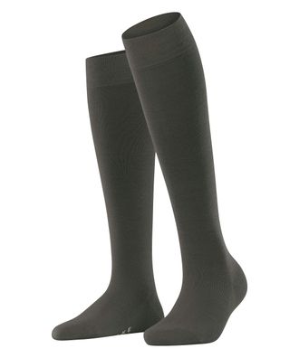 Falke Damen Kniestrümpfe Softmerino W Kh Wolle Baumwolle lang einfarbig 1 Paar, Grün Military 7826, 41-42