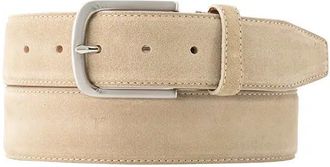 Lindenmann Herren Gürtel beige Veloursleder
