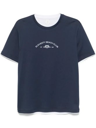 Eleventy t-shirt à col rond - Bleu