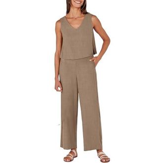Generic Ensemble de v&ecirc;tements de d&eacute;tente pour femme - Automne et hiver - Pantalon athl&eacute;tique d&eacute;contract&eacute; marron chocolat - Surv&ecirc;tement en polaire assorti pour