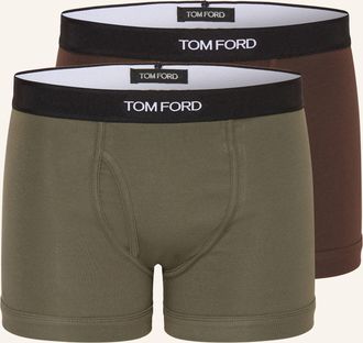 Tom Ford 2er-Pack Boxershorts braun