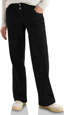 Cecil 3717084 Jean à Jambes Larges, Noir délavé, 32W / 32L Femmes