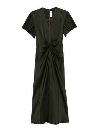 Victoria Beckham Robe Courte - Vert