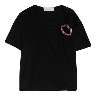 Sonia Rykiel Jersey-Top - - Tops - Damen - Schwarzk - S