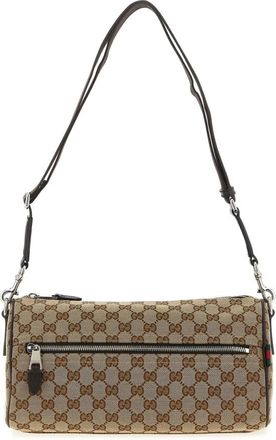 Gucci Monogram Canvas Umh&auml;ngetasche - - Bags - Herren - Beige - ONE SIZE
