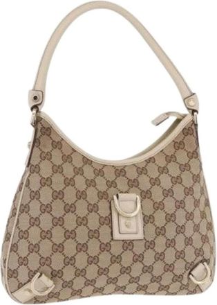 Gucci Sac bandouli&egrave;re vintage GG Canvas Pre-owned - Femme - Pre-owned - Beige - Taille: ONE Size